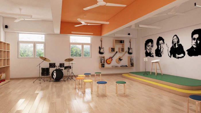 SCHOOL_INTERIORS_MUSIC_ROOM_STAGE - AVGAI : AVGAI