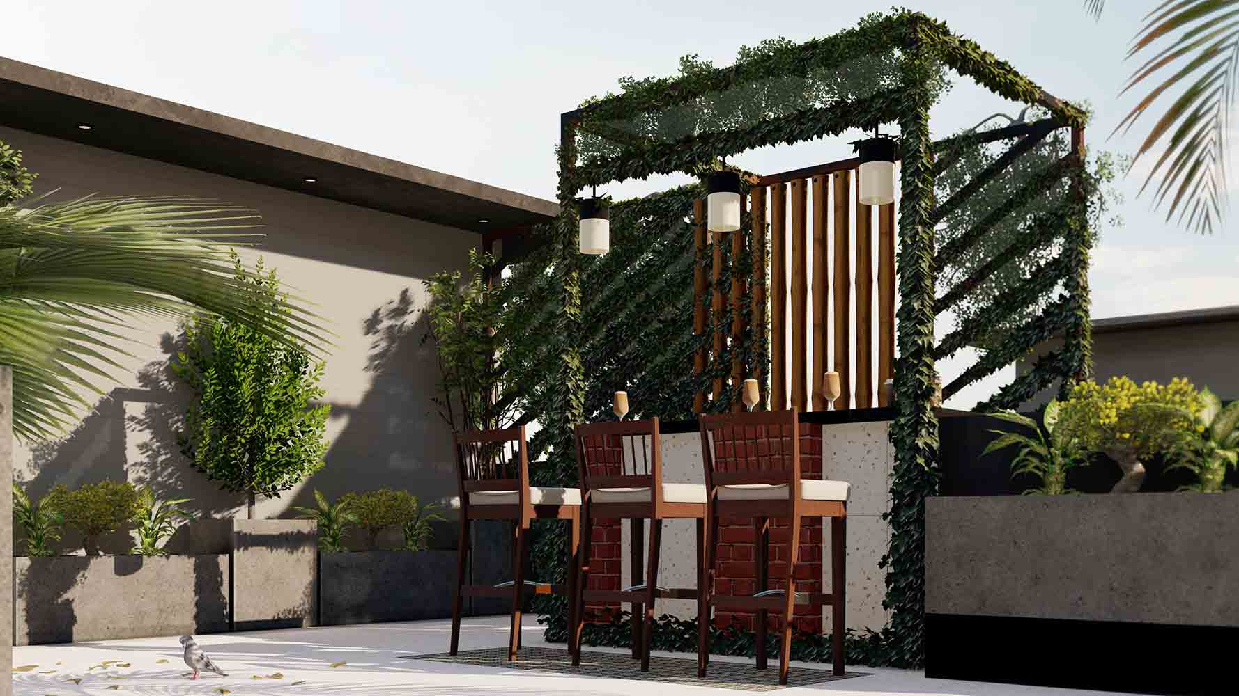 LANDSCAPE_DESIGN_TERRACE_BAR_PLANTS - AVGAI : AVGAI